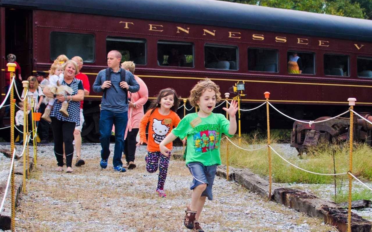 Eerie Express: Vintage Train Ride & Family Halloween Fun!